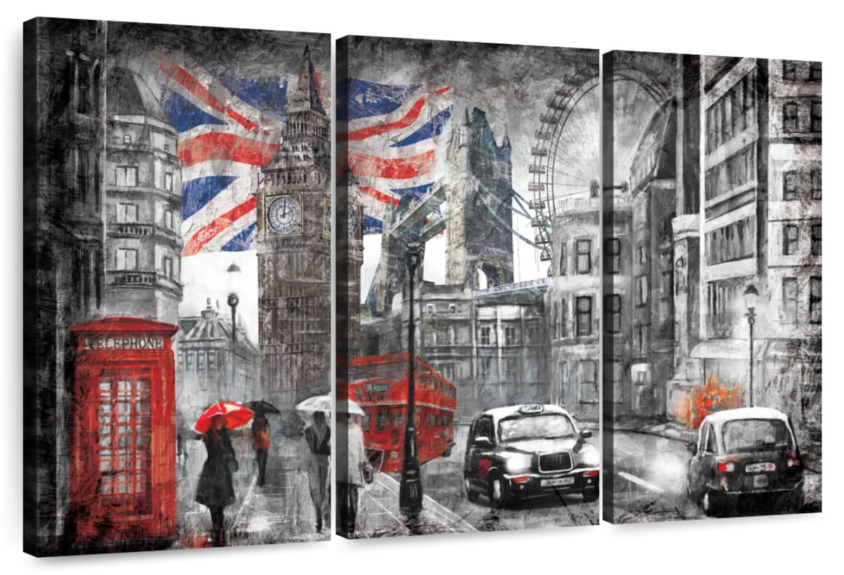 Ebern Designs Rorry Rainy London Pop | Wayfair