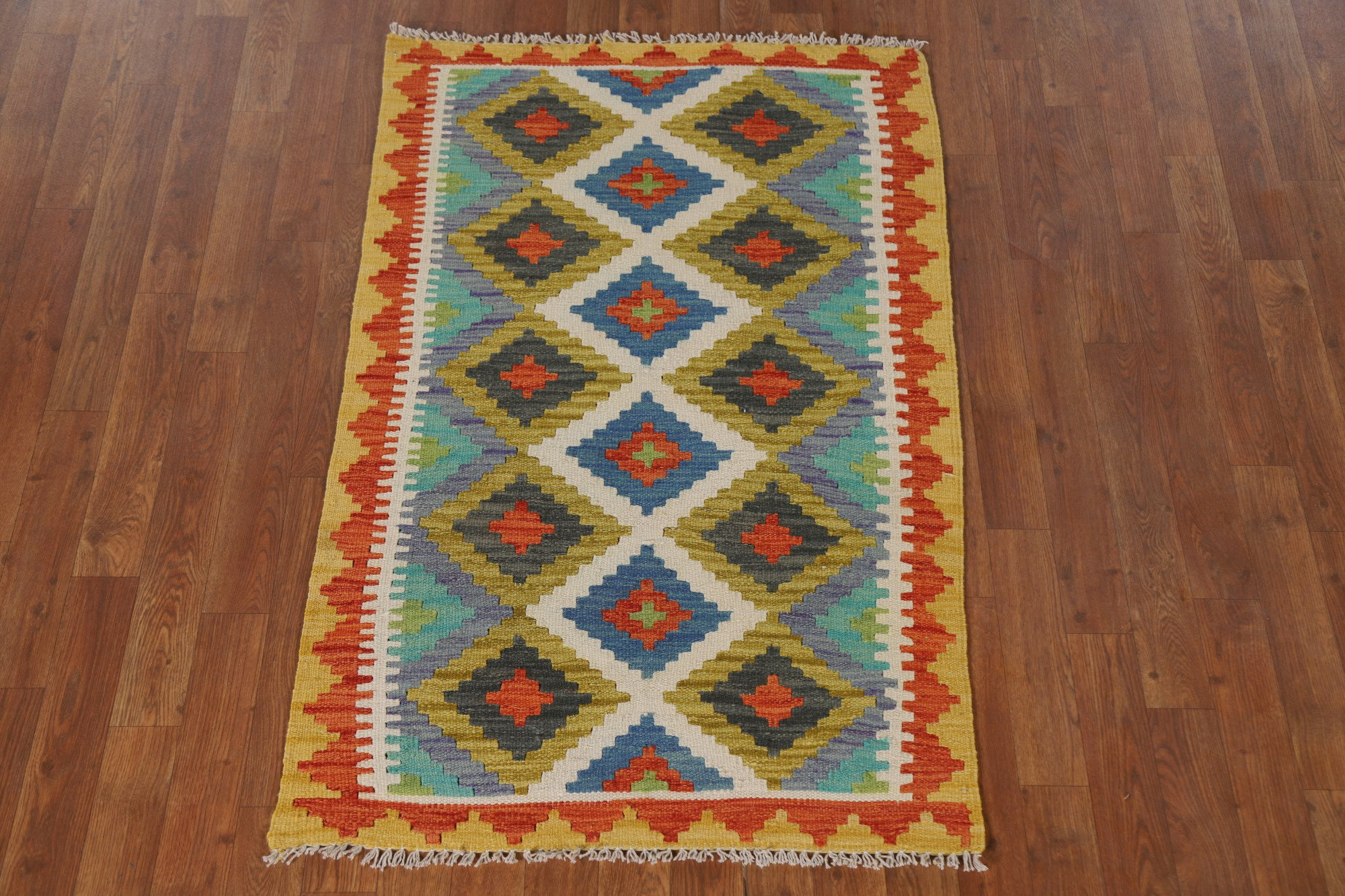 Dakota Fields South Western Kilim Oriental Accent Rug 3x4 | Wayfair