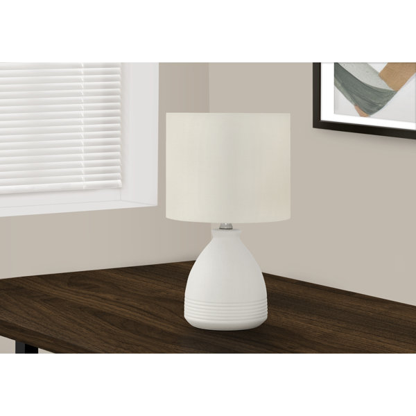 Wrought Studio™ Lighting, 17"H, Table Lamp, Cream Ceramic, Ivory ...