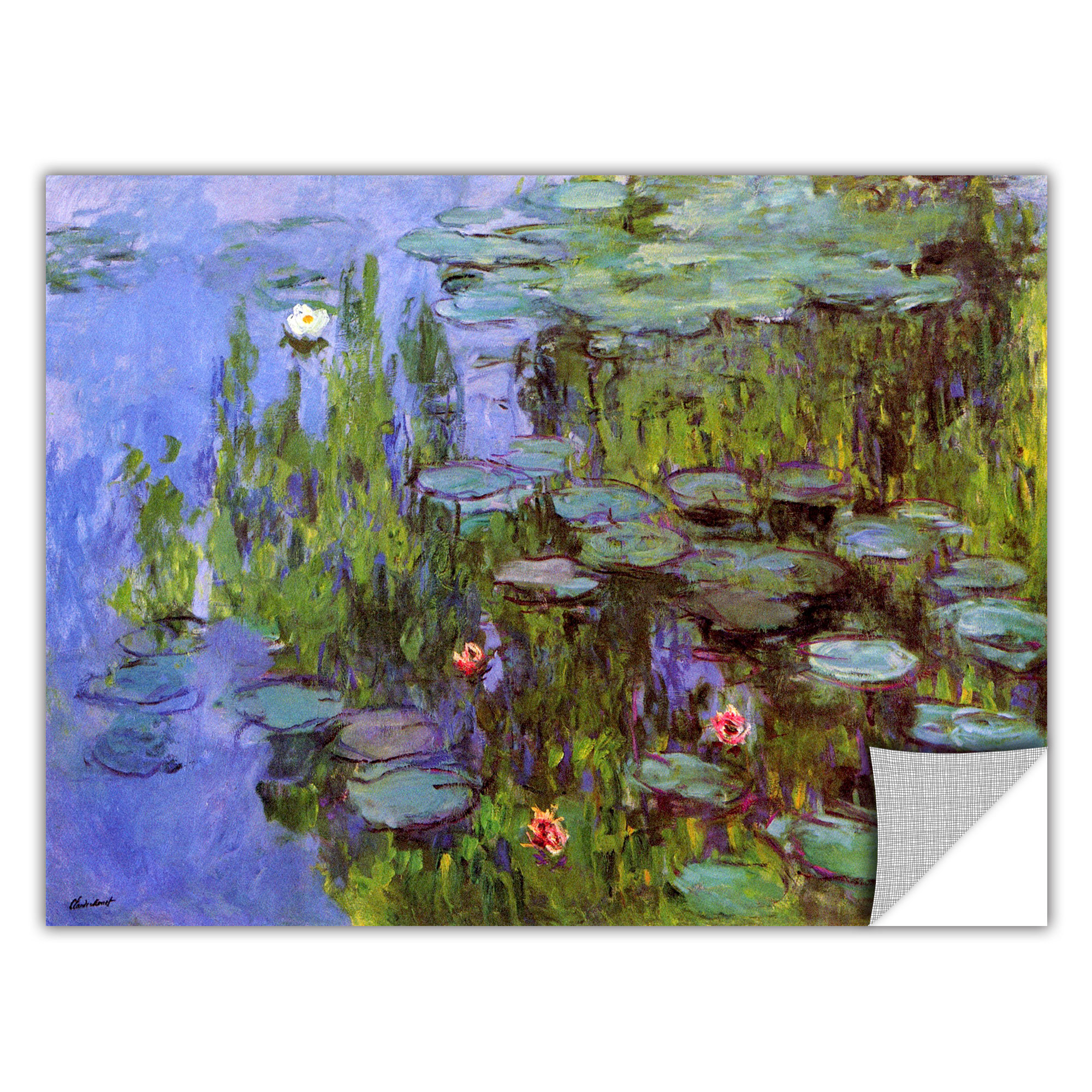 ArtWall 'Sea Roses' by Claude Monet Removable Wall Decal - Wayfair Canada