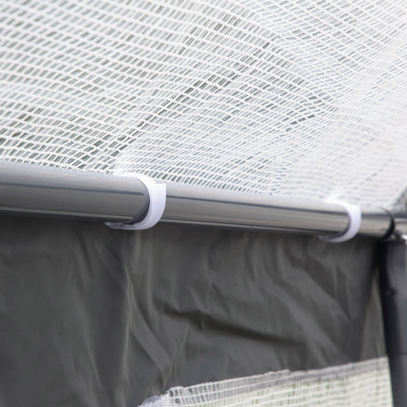 HomeViewto Outsunny Walk-In Greenhouse With 4 Roll-Up Windows | Wayfair