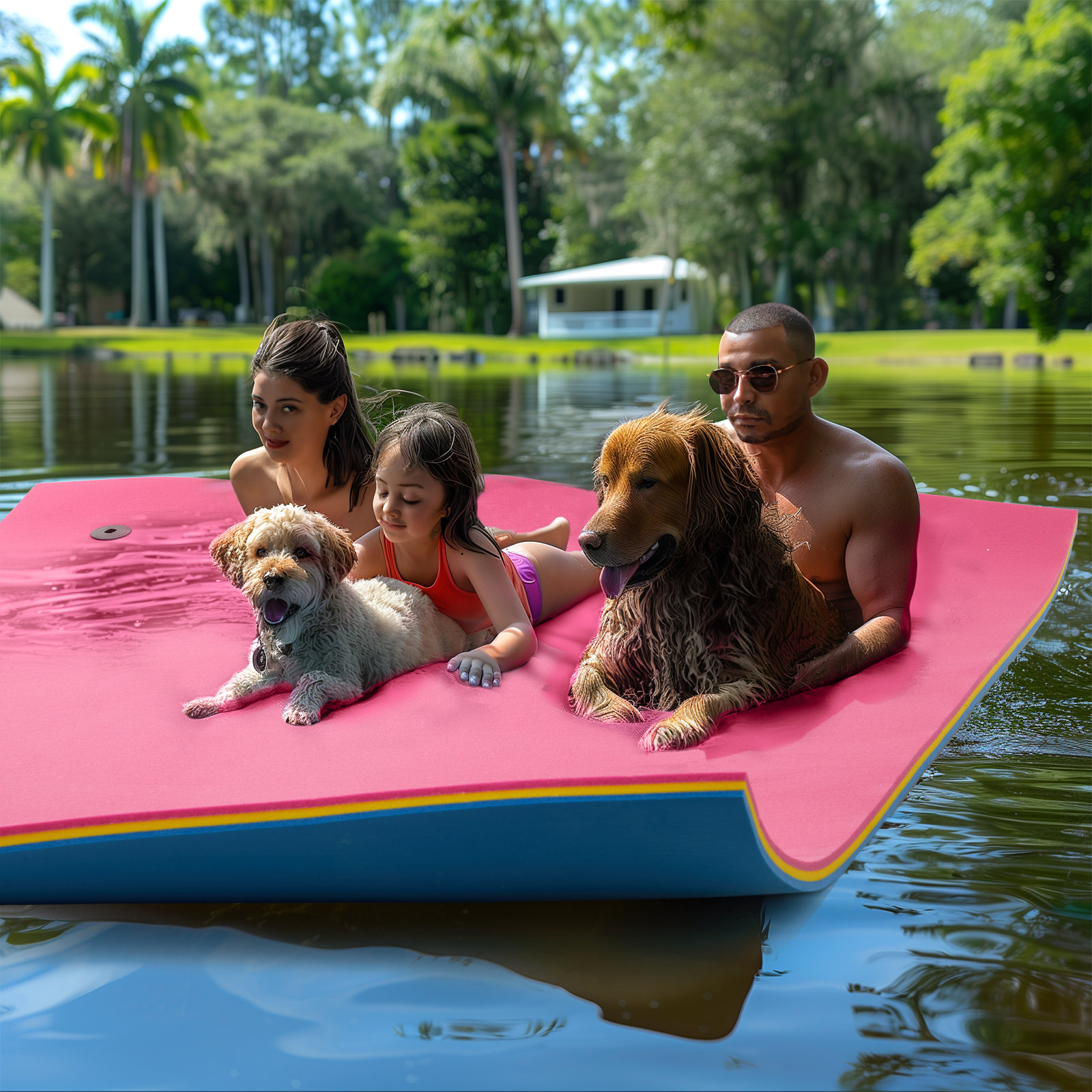 Furnimics 3 Layer 240'' D Floating Water Mat Toy & Inflatables ...