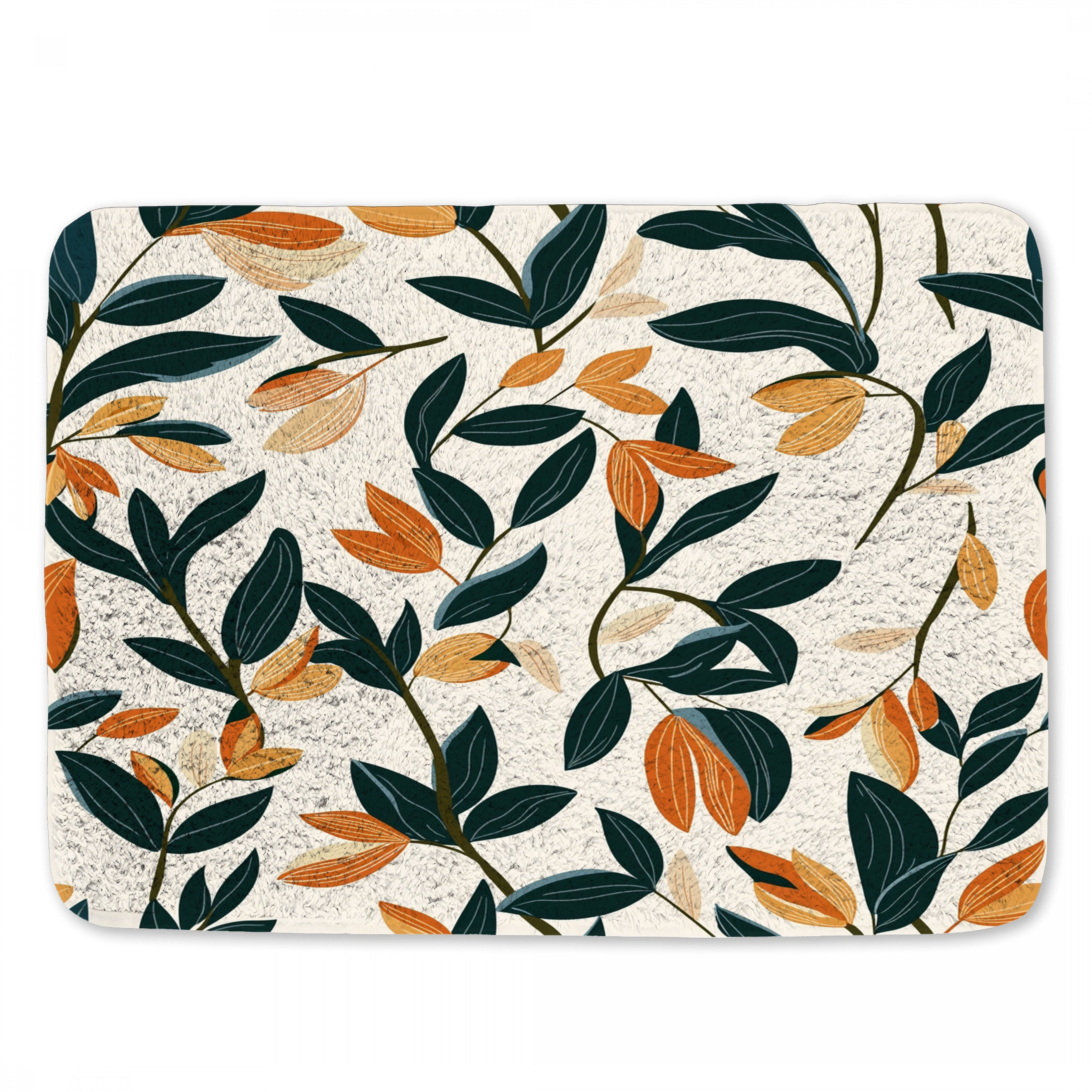 Lark Manor™ Vine Pattern Bath Mat Floral Bathroom Decor Shabby Chic ...