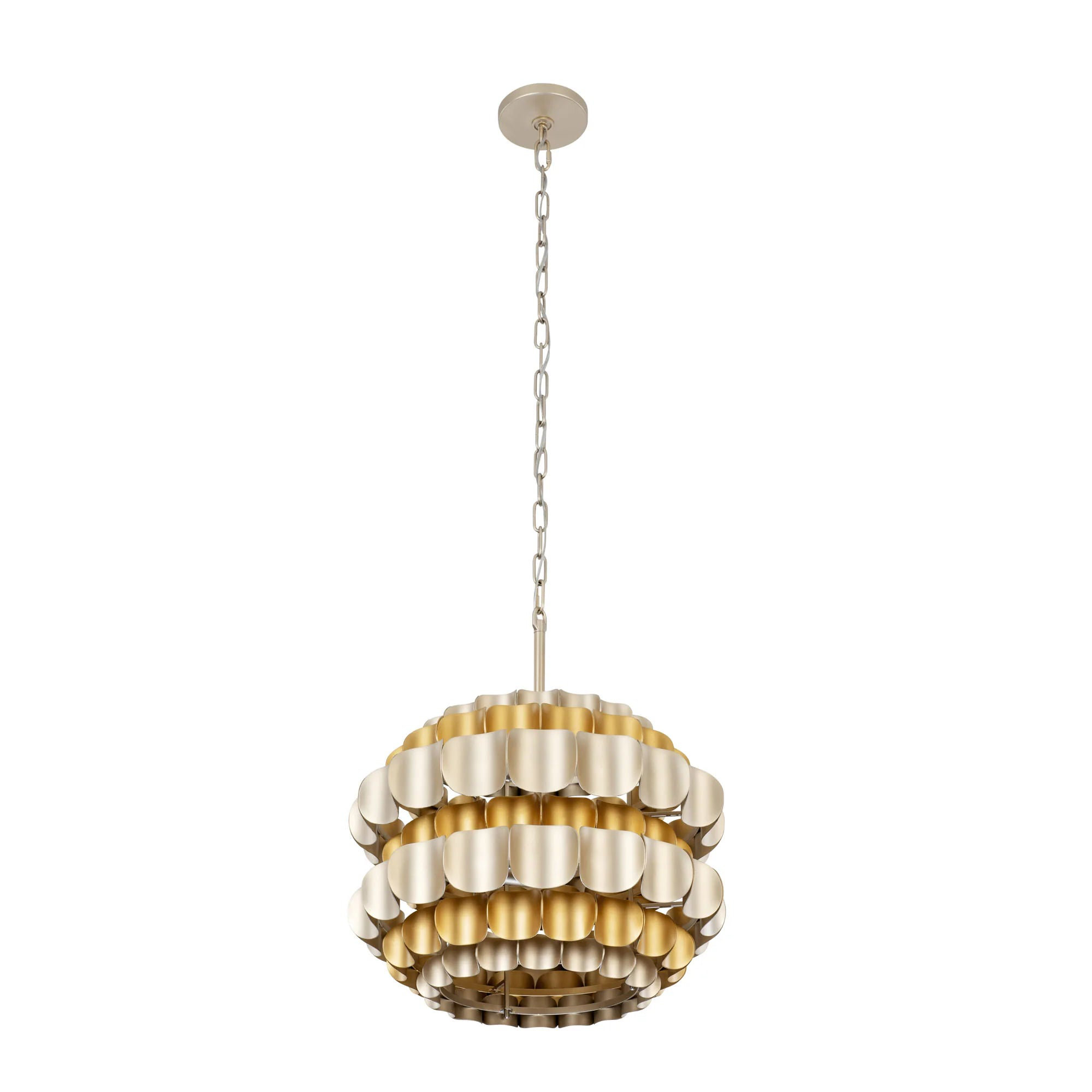 Rosdorf Park Jonko 3 - Light Geometric Globe Pendant | Wayfair