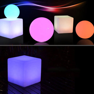 Wrought Studio™ Katyann LED Color Changing Cube Chair Outdoor Floor ...