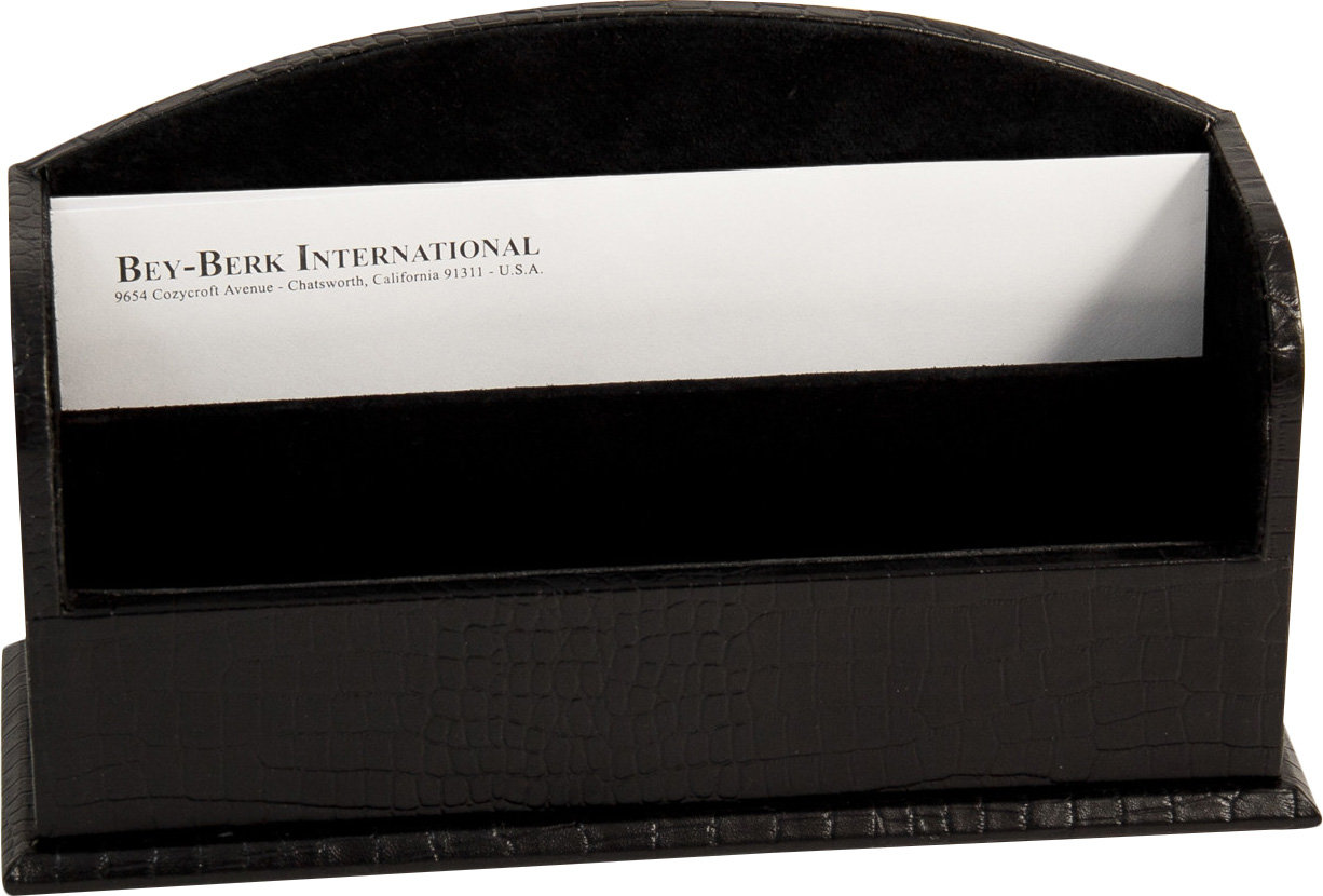 Winston Porter Arispe Croco Leather Letter Rack - Wayfair Canada