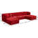 House of Hampton® Dymone Velvet Sectional & Reviews | Wayfair