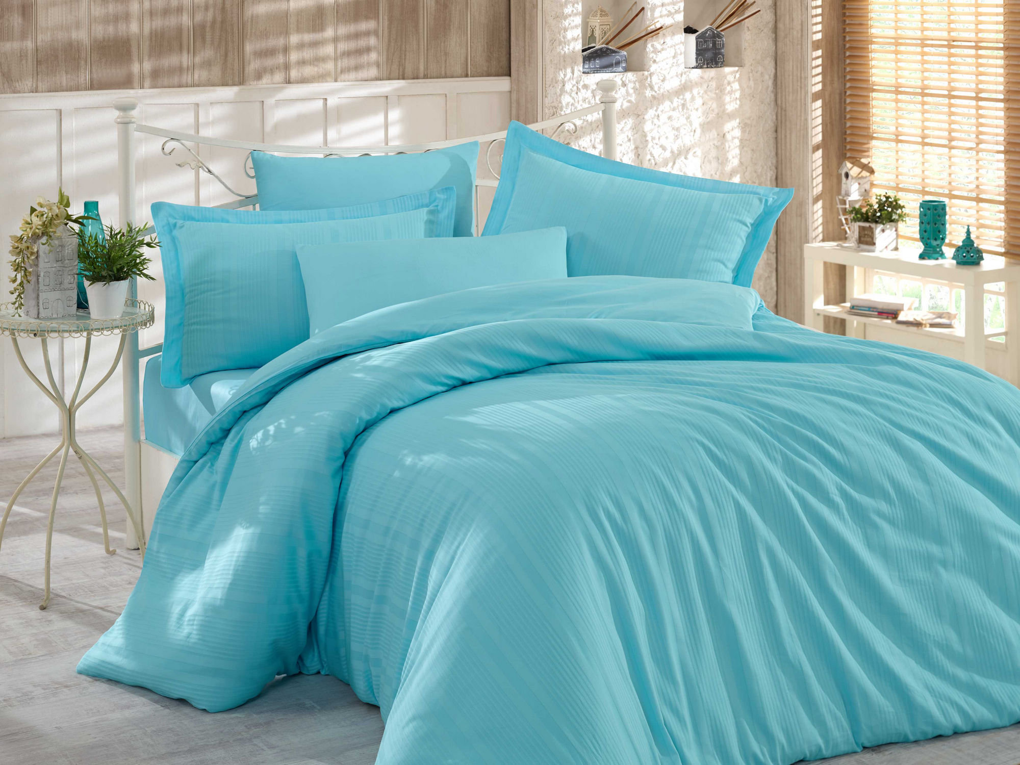 Asir Group INC Harliee Blue 100% Cotton Reversible Modern ...