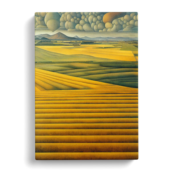 Alpen Home CAN-V0523-2866X Wheat Field Painting - Wrapped Canvas Print ...
