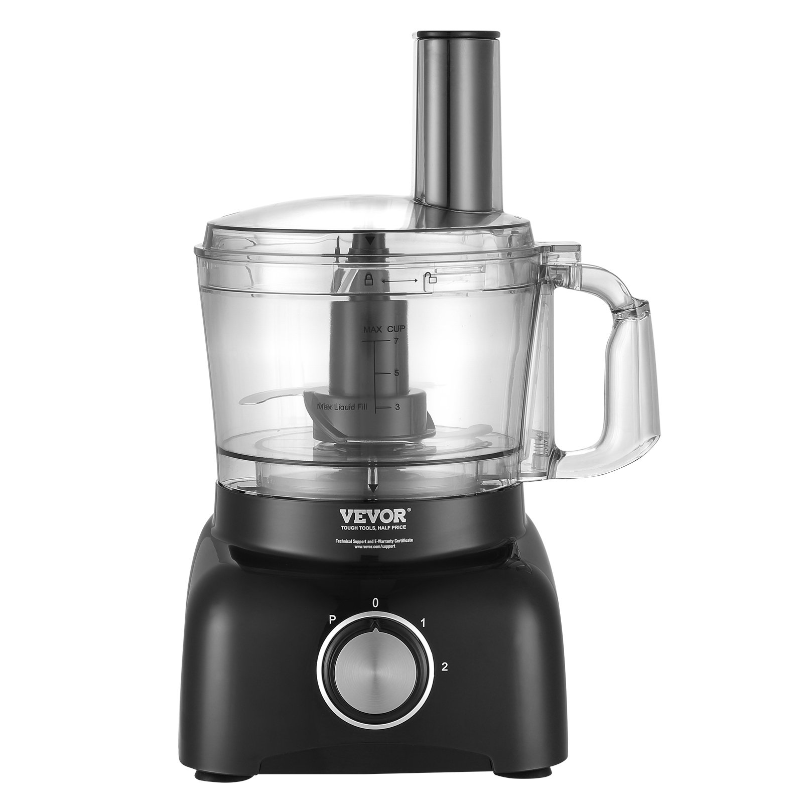 VEVOR 7-Cup 350W Food Processor Vegetable Chopper for Mixing Slicing ...