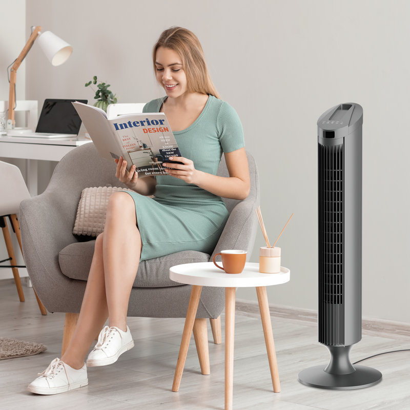 Bring Home Furniture Tower Fan Oscillating Floor Fan Standing Fan With ...