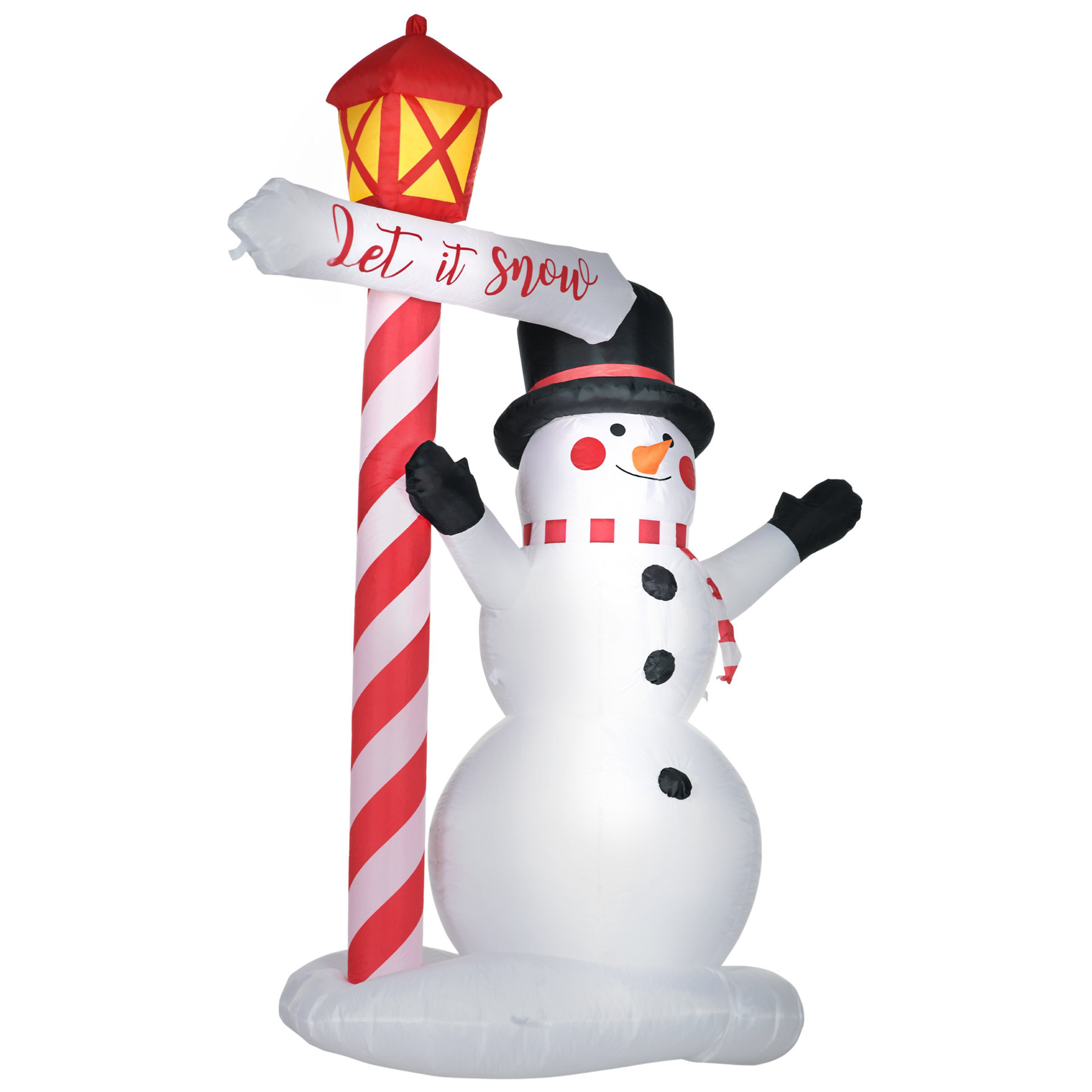 The Holiday Aisle® 7ft Christmas Inflatables Outdoor Decorationss ...