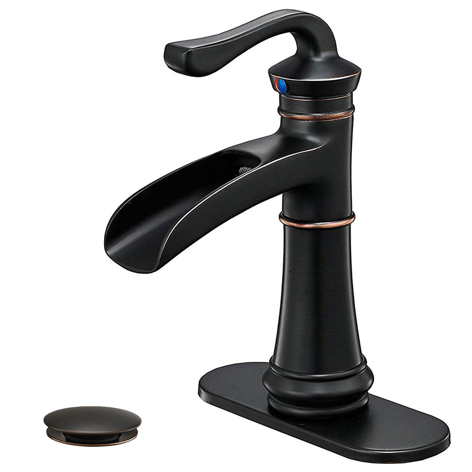 Greenspring Single-Hole Bathroom Faucet with Drain Assembly | Wayfair