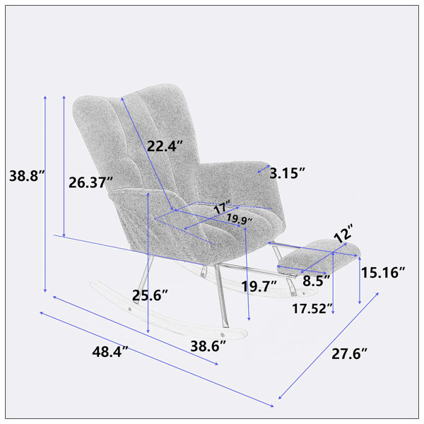 Mercer41 Eloine Teddy Rocking Chair | Wayfair