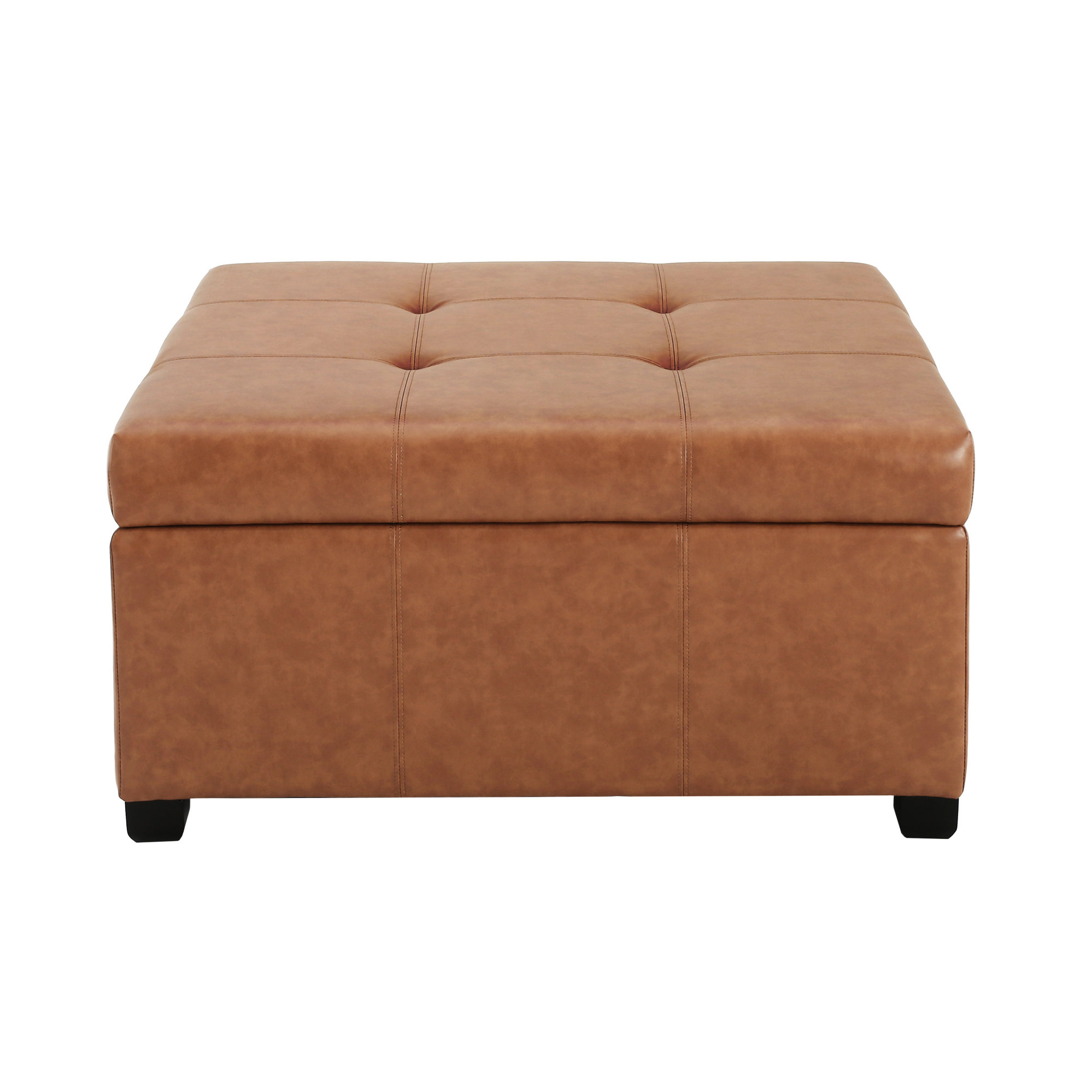 Latitude Run® Pu Tan Storage Bench - Stylish With Detail And ...