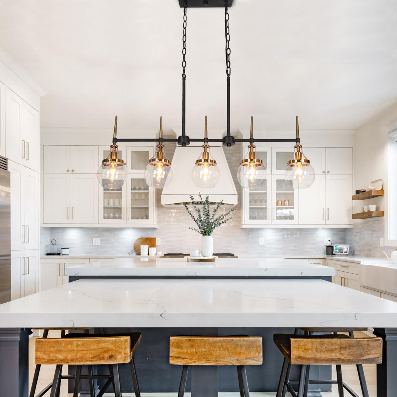 Mercer41 Loram 5 - Light Kitchen Island Pendant & Reviews - Wayfair Canada