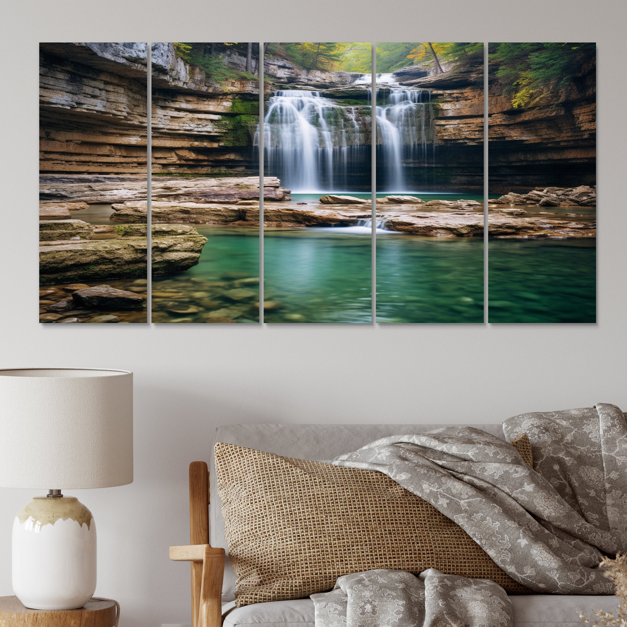 Millwood Pines Falls Creek of Lake Catherine Arkansas I - 5 Piece ...