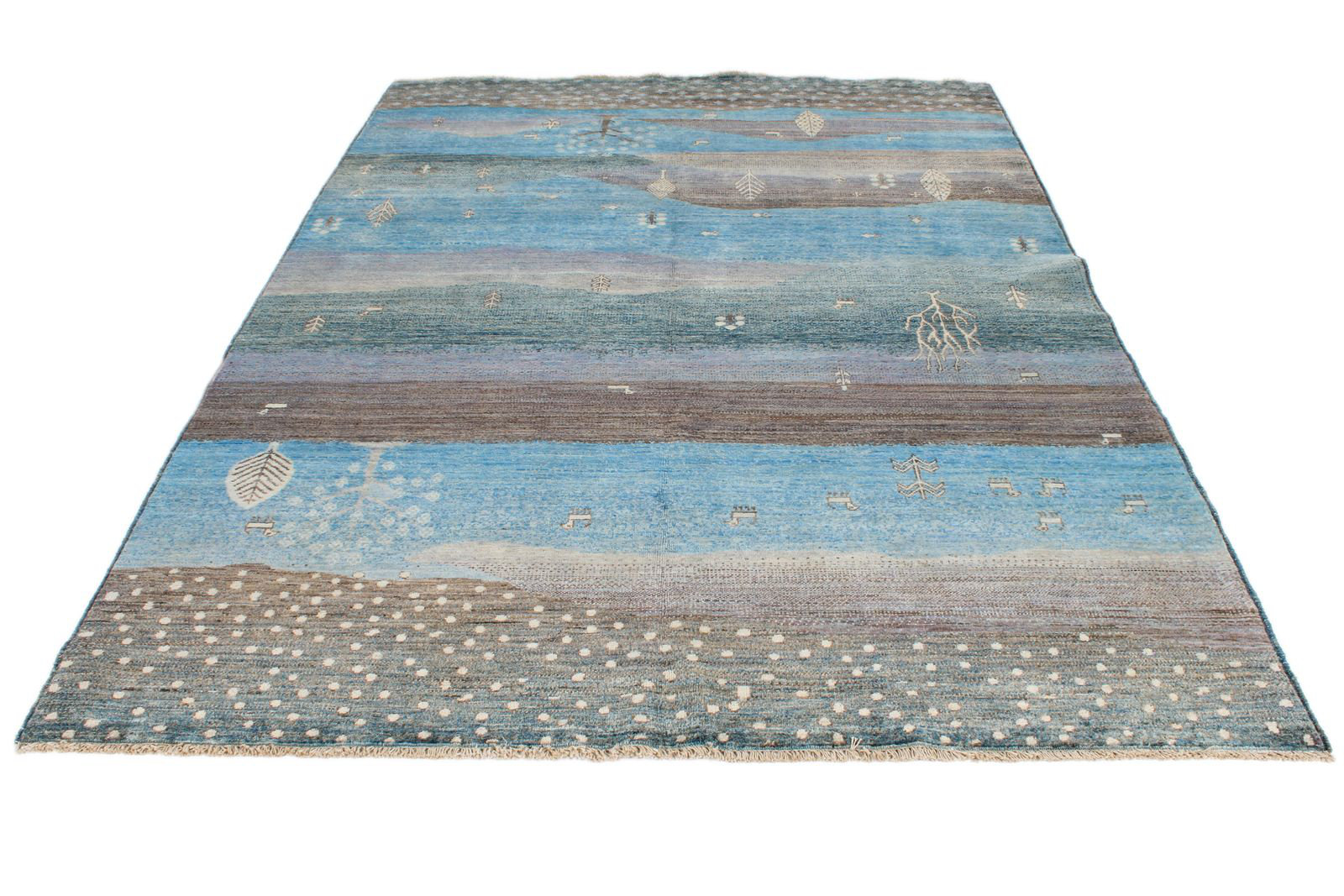Home and Rugs 6x9 Blue and Multicolor Anatolian Traditional Rug | Wayfair