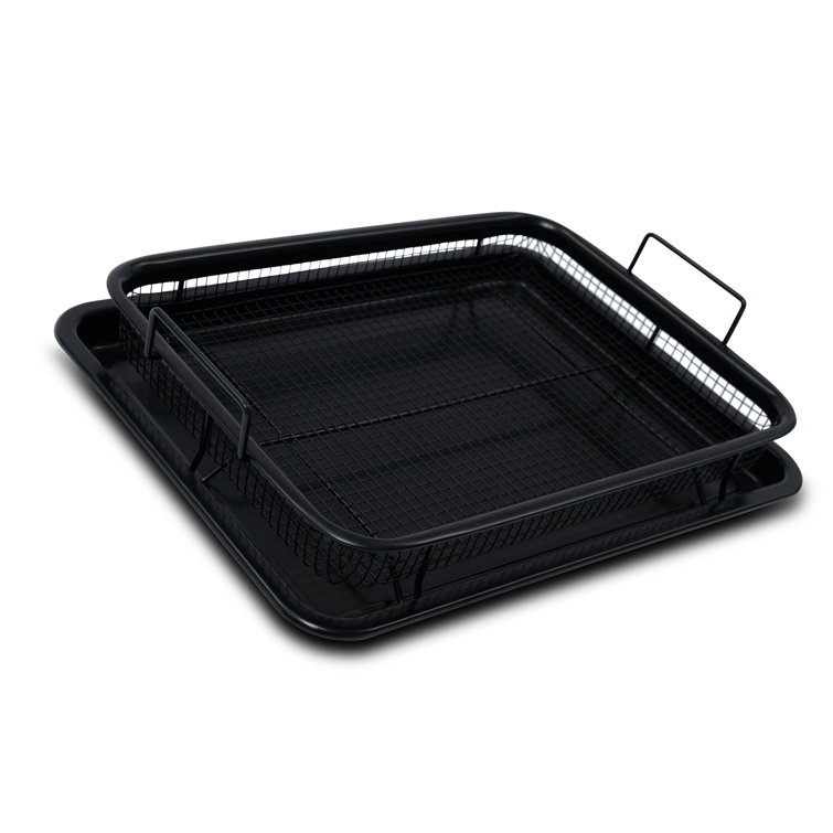 Belfry Kitchen Family Size Crisper - 2-Piece Non-Stick Oven Crisper ...