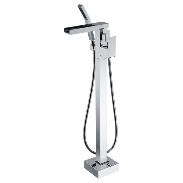 Averen Inc Kebo 2 Handle Floor Freestanding Tub Filler with Diverter ...