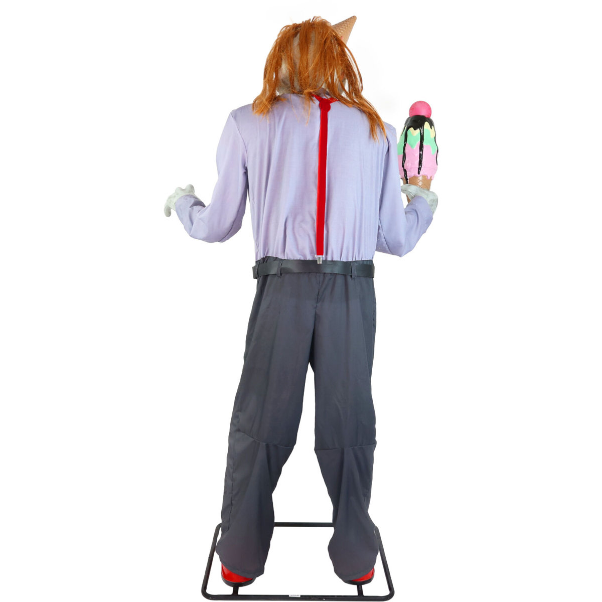 Haunted Hill Farm 6.9 ft. Motion-Activated I Scream Clown Halloween ...