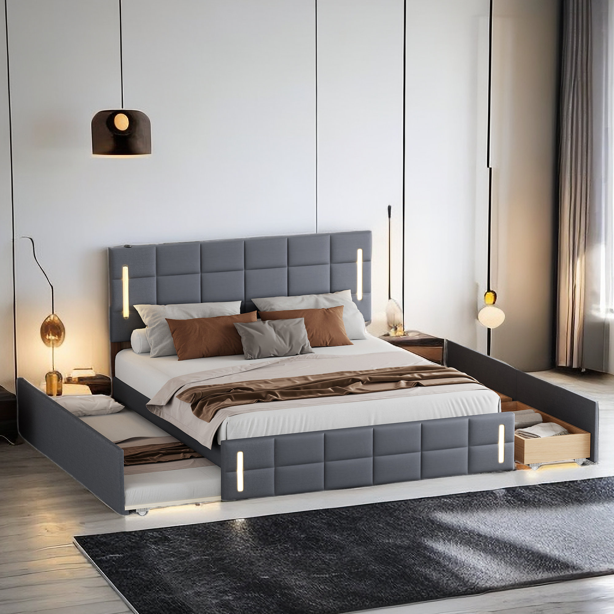 Ivy Bronx Kearston Upholstered Platform Storage Bed - Wayfair Canada