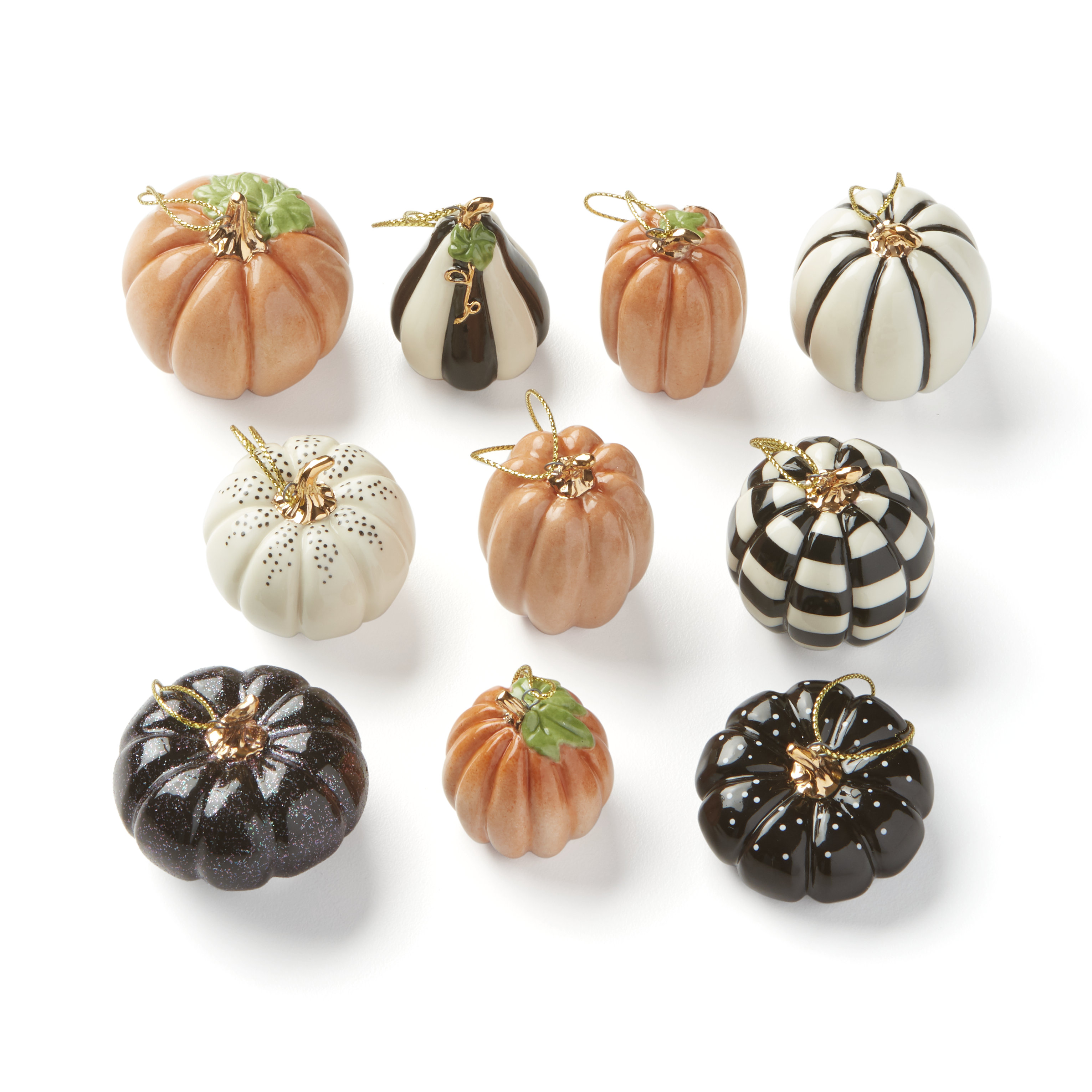 Lenox ORNAMENT TREES 10 Piece Mini Pumpkin Ornament Set & Reviews ...