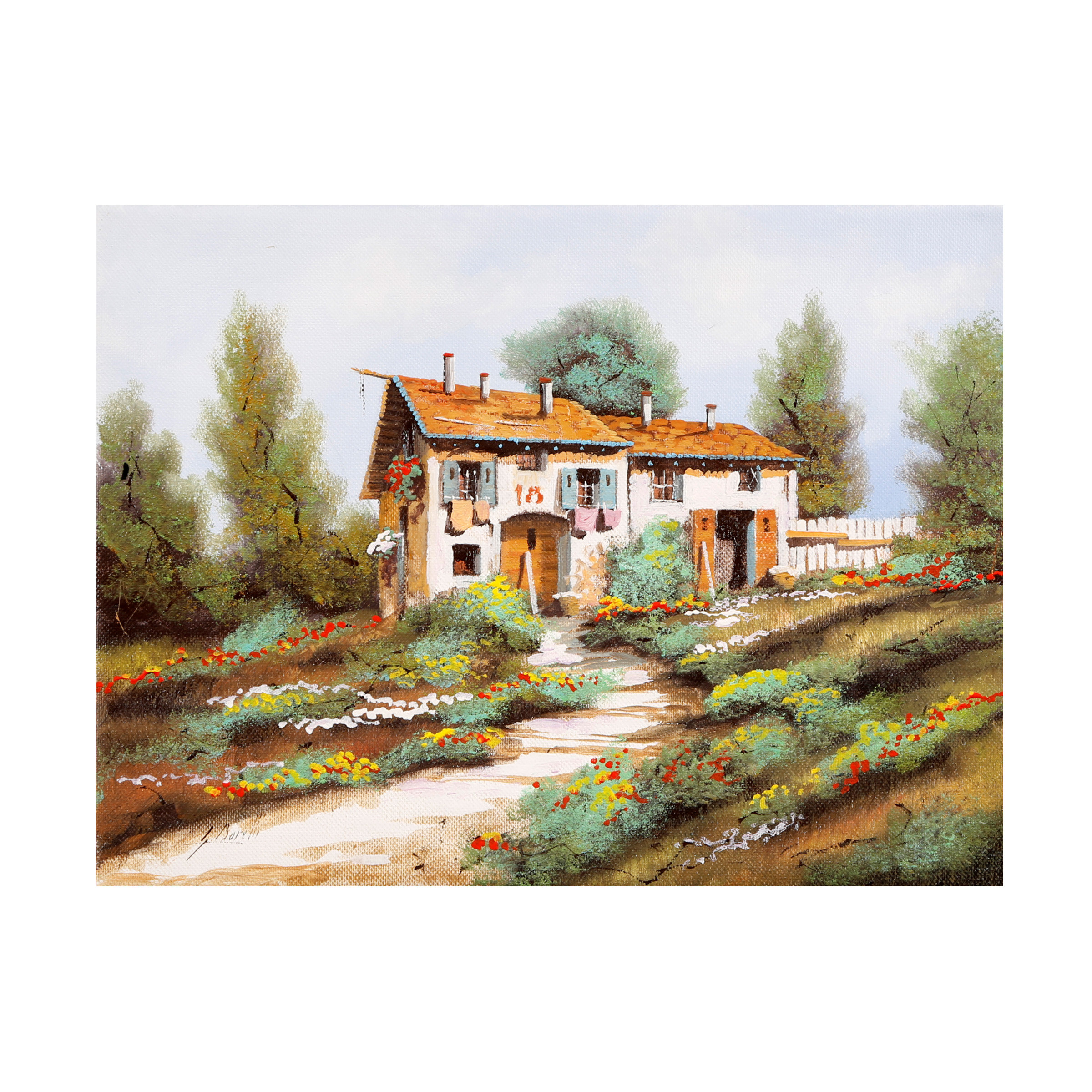 Winston Porter La Casa Sulla Collina On Canvas by Guido Borelli Print ...