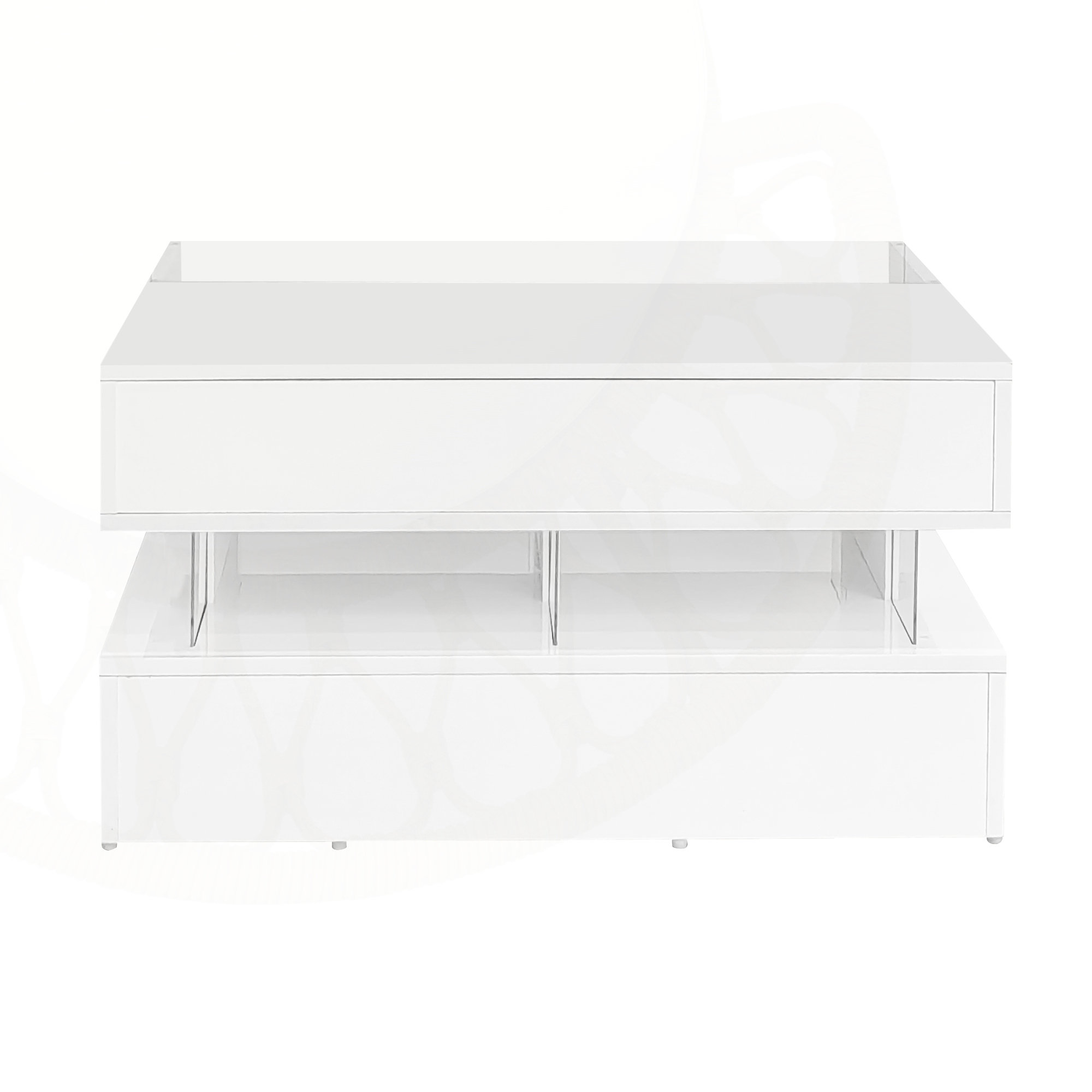 Wrought Studio™ Lift-Top Grainger with 2 Drawers, Modern Square ...