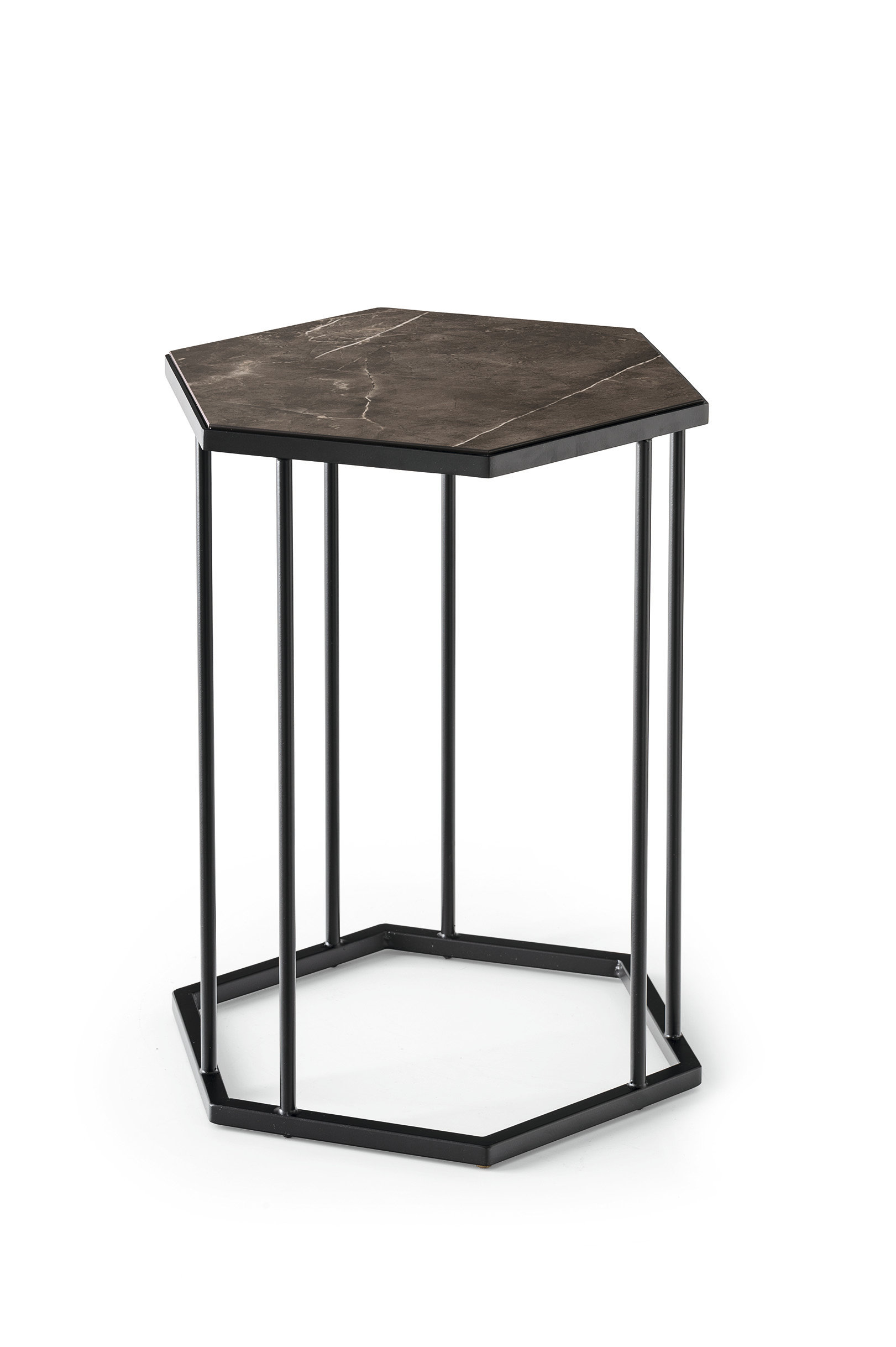 Calligaris Renee Hexagonal End Table with Metal Frame - Wayfair Canada