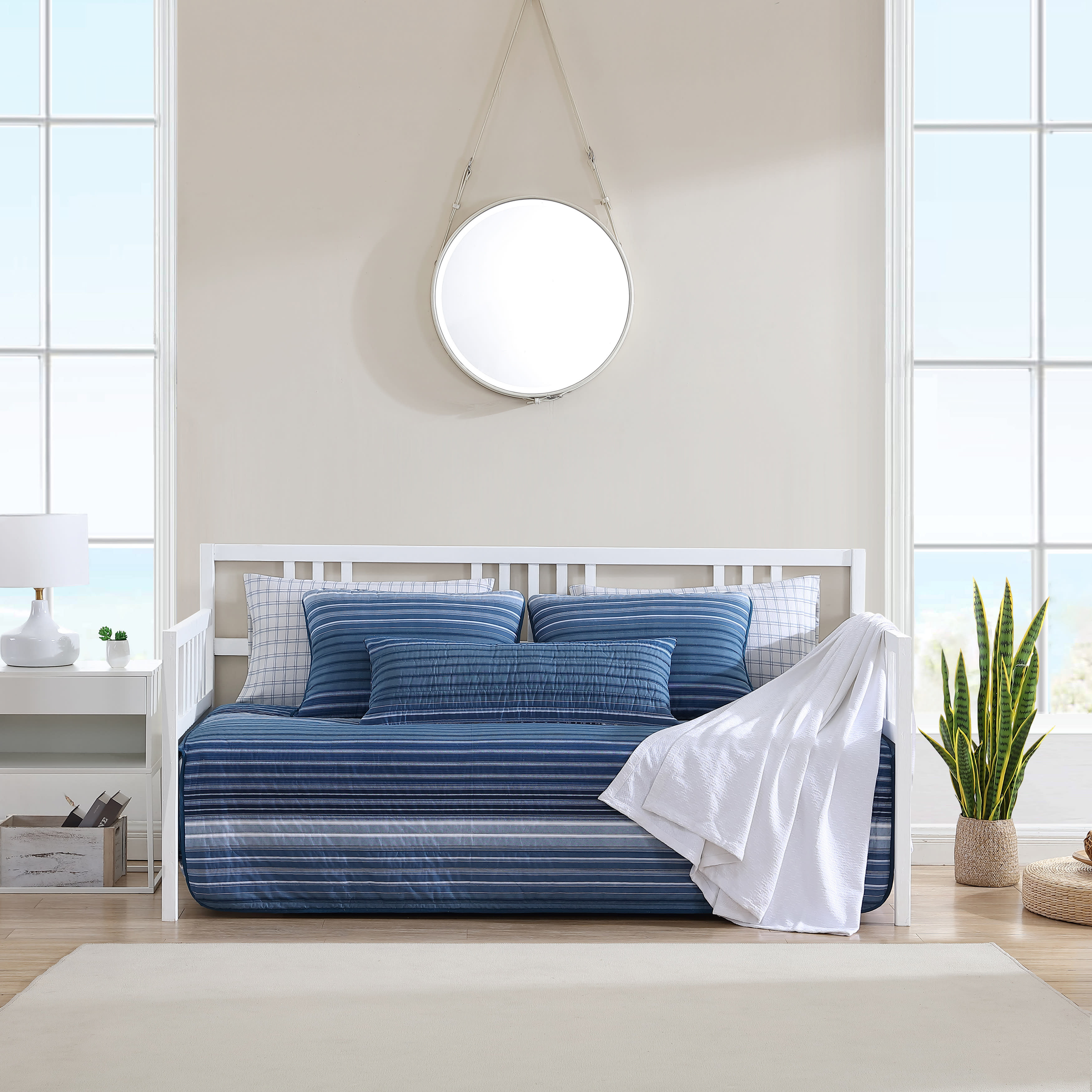 Nautica Coveside Cotton Blue 4 Piece Daybed Cover Set & Reviews ...