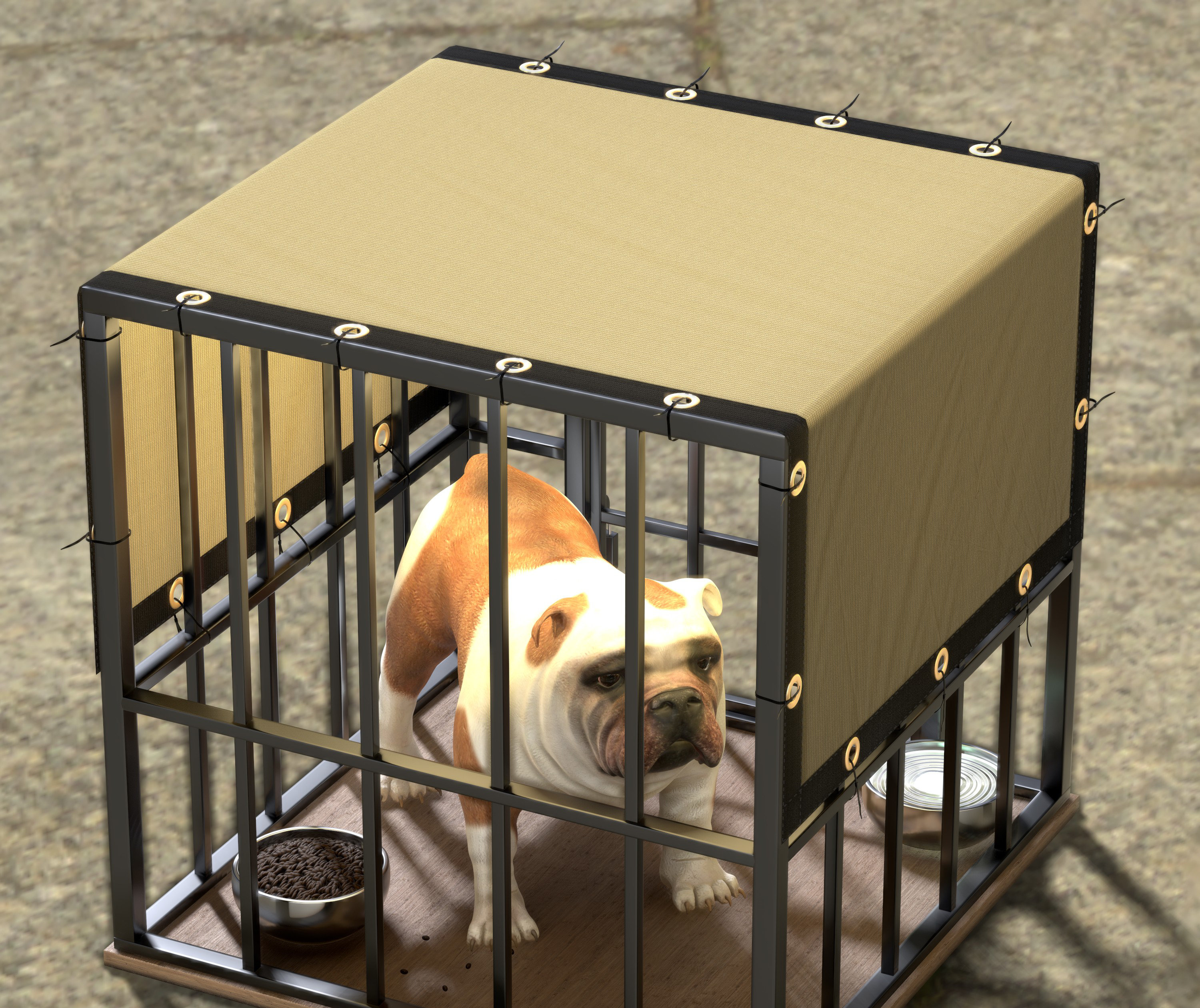 Amgo Cloth Tarp with Grommets - Fabric Pet Playpen Cover | Wayfair