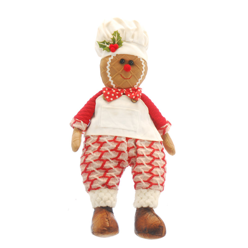The Seasonal Aisle Sitting Gingerbread Man Chef | Wayfair.co.uk
