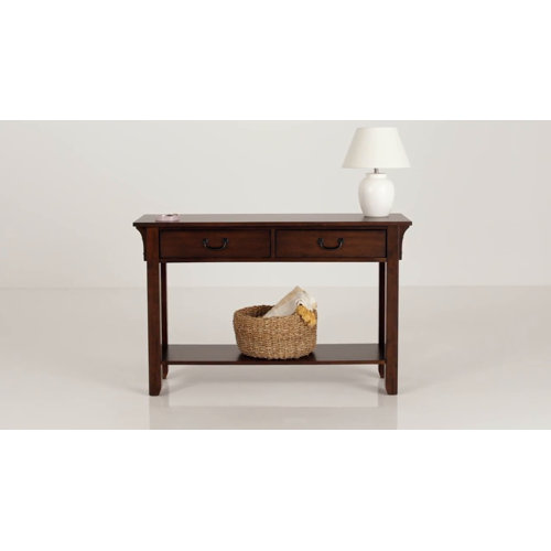 Three Posts™ Schubert 50'' Solid Wood Top Console Table & Reviews | Wayfair