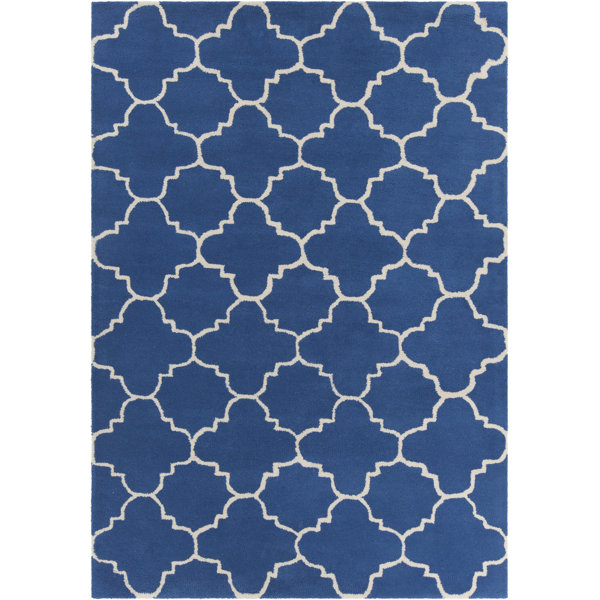 Chandra Acworth Authentic Hand-Tufted Handmade Blue & White Modern ...