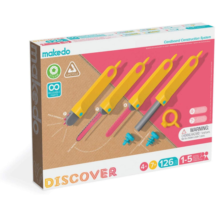 Contempo Views Makedo Discover Cardboard Construction Building Toys Kit ...