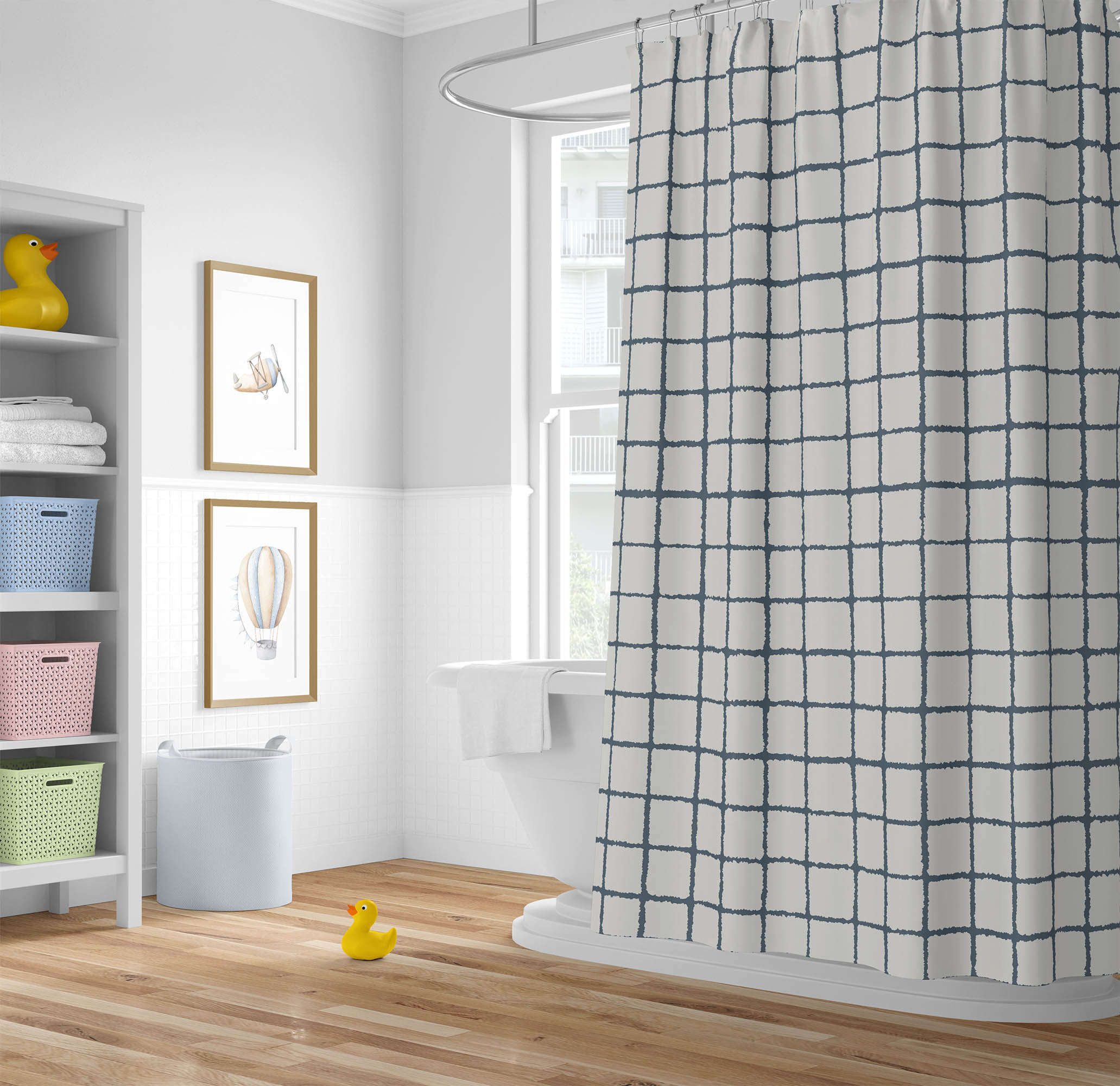 Christopher's Corner Rebar Shower Curtain | Wayfair