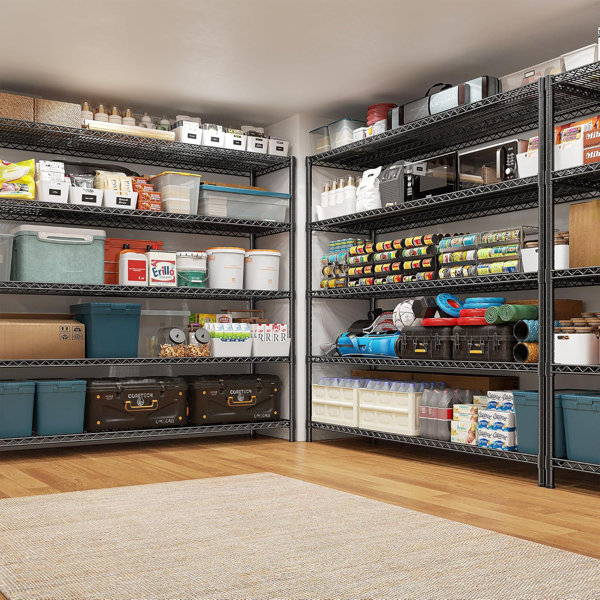 Rebrilliant Nesat 60'' W Steel Height -Adjustable Shelving Unit with ...