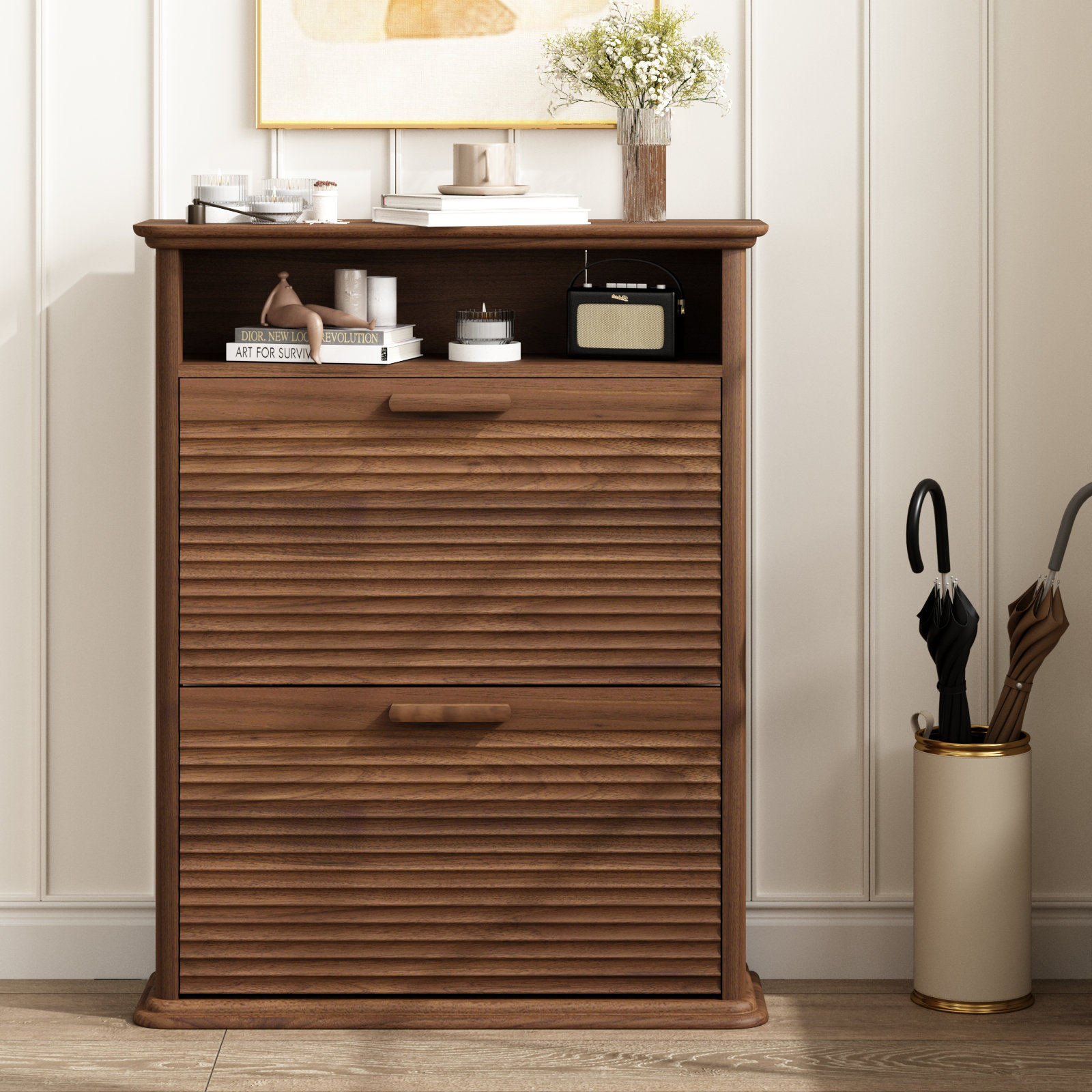 Longshore Tides Kadein Shoe Cabinet | Wayfair