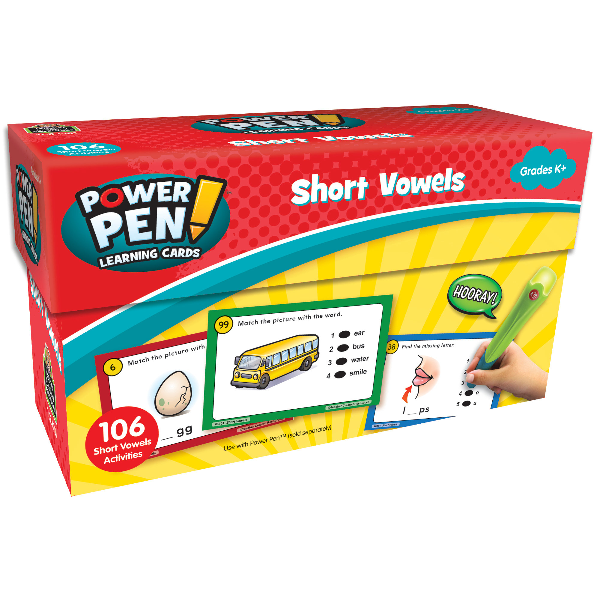 Teacher Created Resources Power Pen Learning Card Short Vowel | Wayfair