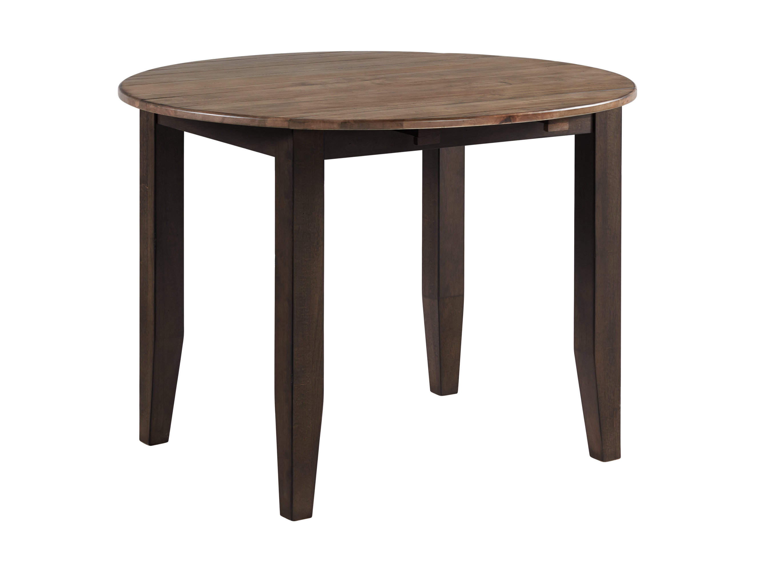 Red Barrel Studio Beacon Beacon 42" Wide Round Drop Leaf Table, Black ...