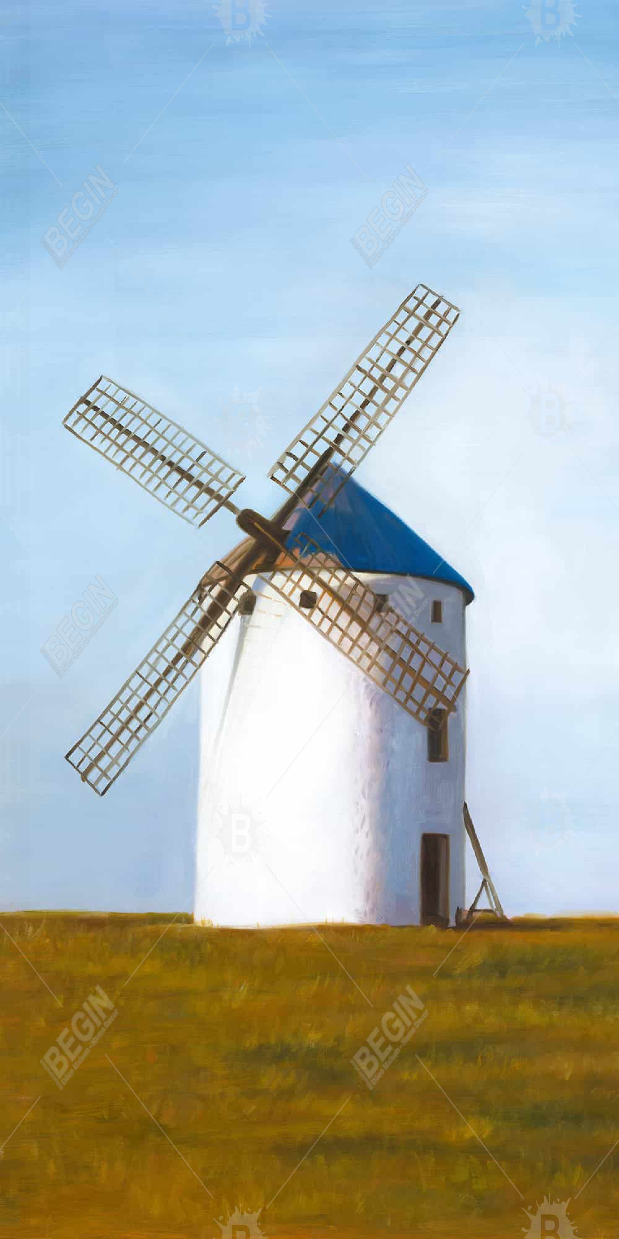 Begin Edition International Inc. Big windmill - 15.75"x31.50" Desk mat ...