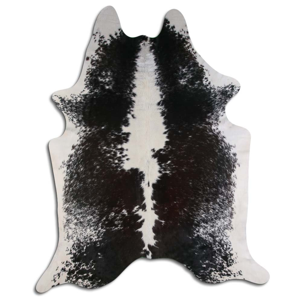 Foundry Select NATURAL HAIR ON Cowhide RUG SALT AND PEPPER BROWN AND ...