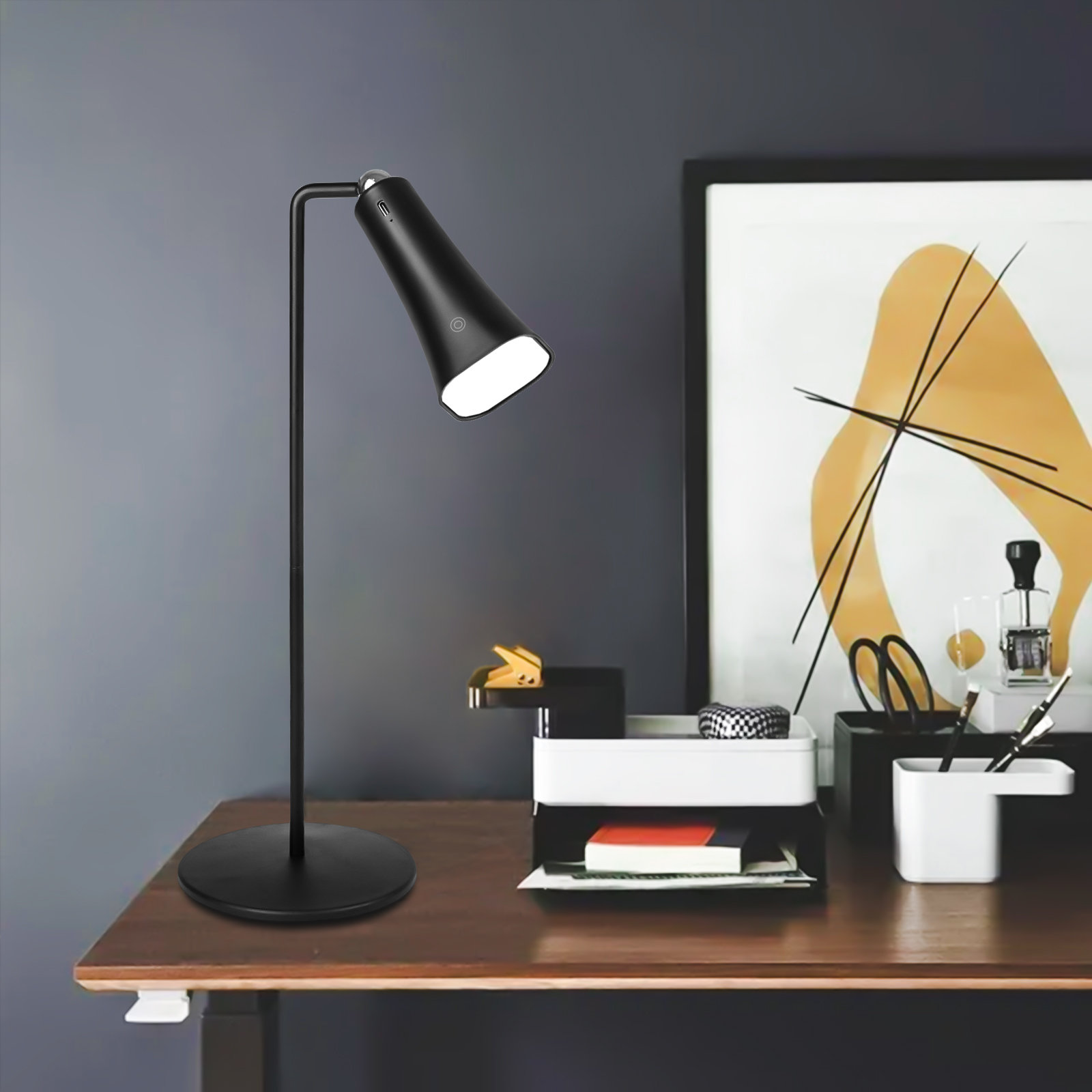 Ebern Designs Nolani Adjustable USB Desk Lamp | Wayfair