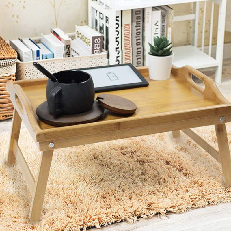 Ophelia & Co. Bed Tray Table with Folding Legs Foldable Serving ...