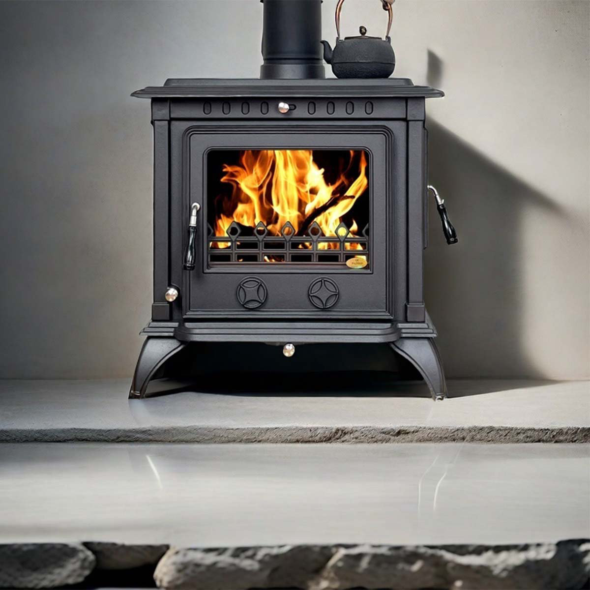 Hart Enjoy life Deluxe wood-burning real fire fireplace heater | Wayfair
