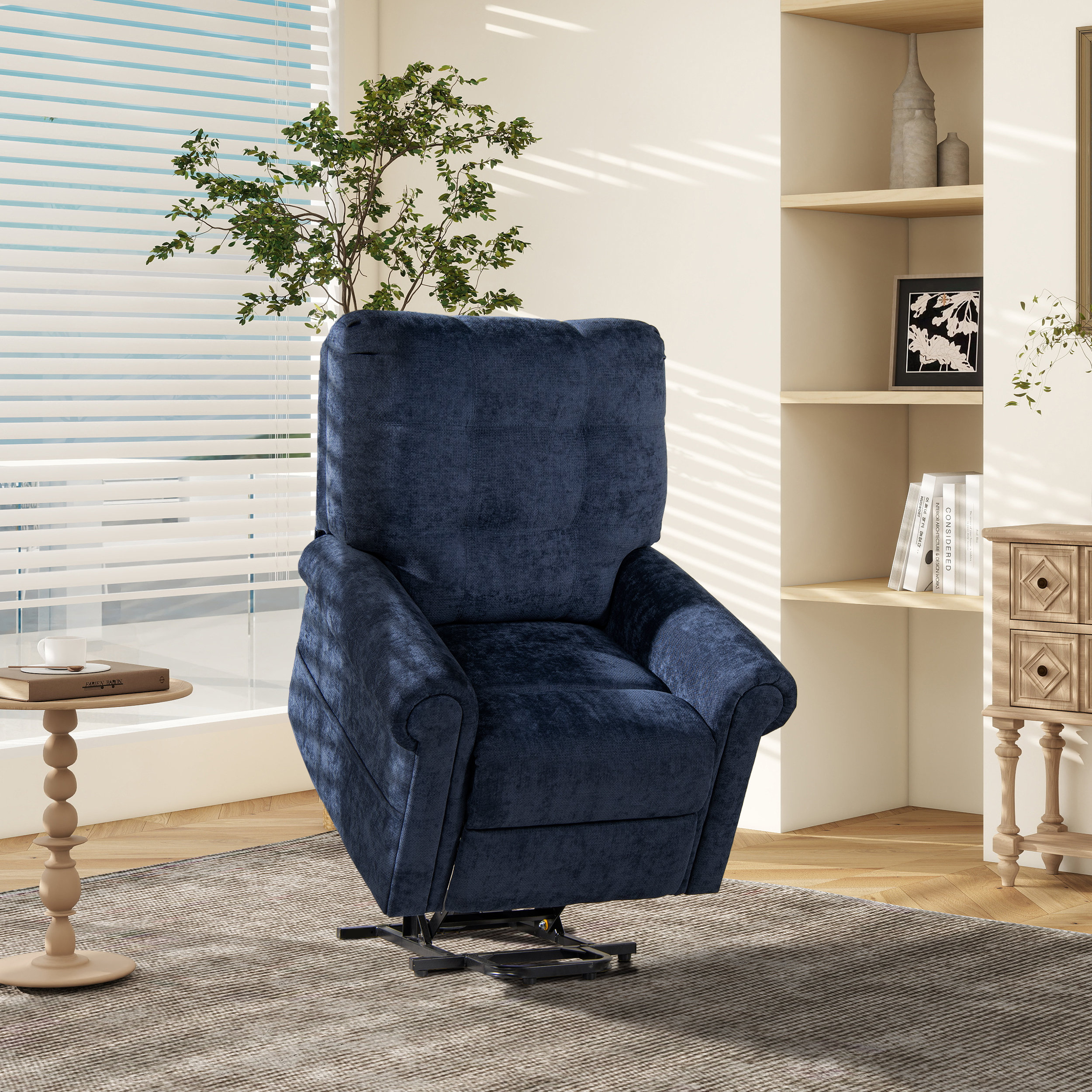 Red Barrel Studio® Irvine Power Lift Recliner Chair, Chenille - Wayfair ...