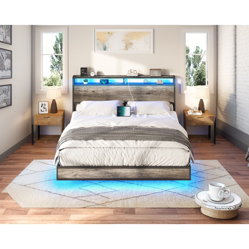 Trent Austin Design® Tryston Floating Bed Frame With Led Lights ...