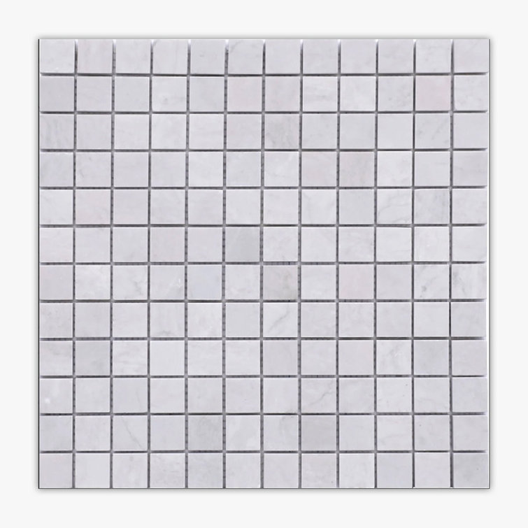 Direct Stone Source Allure Grey Honed 1x1 Marble Mosaic - Wayfair Canada