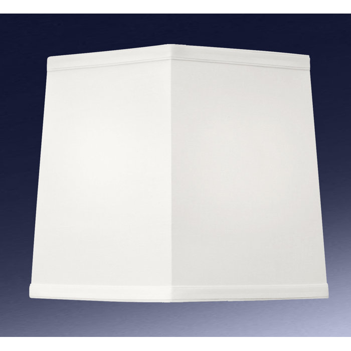 Medallion Lighting 9'' H x 8'' W Linen Square Lamp Shade | Wayfair